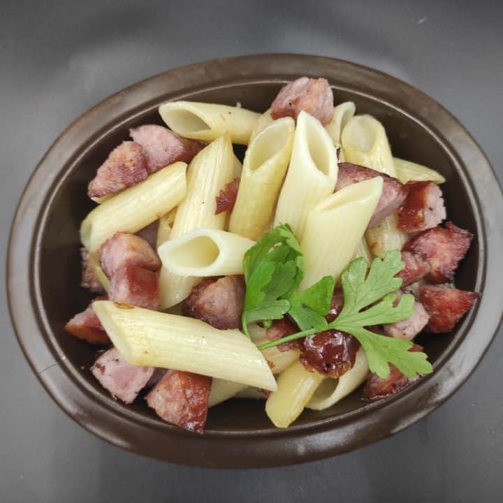 Makaron Z Kielbasa Polish Sausage Pasta Recipe - Polish Foodies