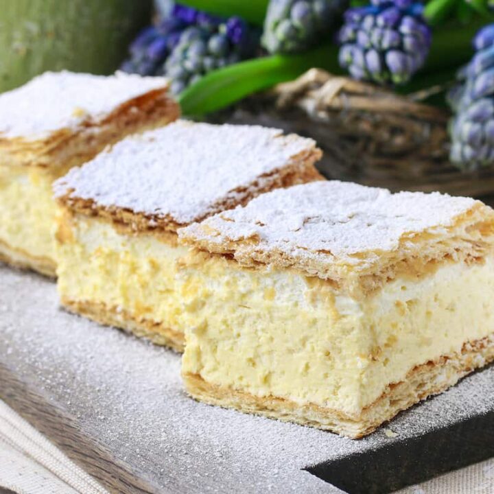 Polish Cream Papal Cake Recipe - Kremówka Papieska - Polish Foodies