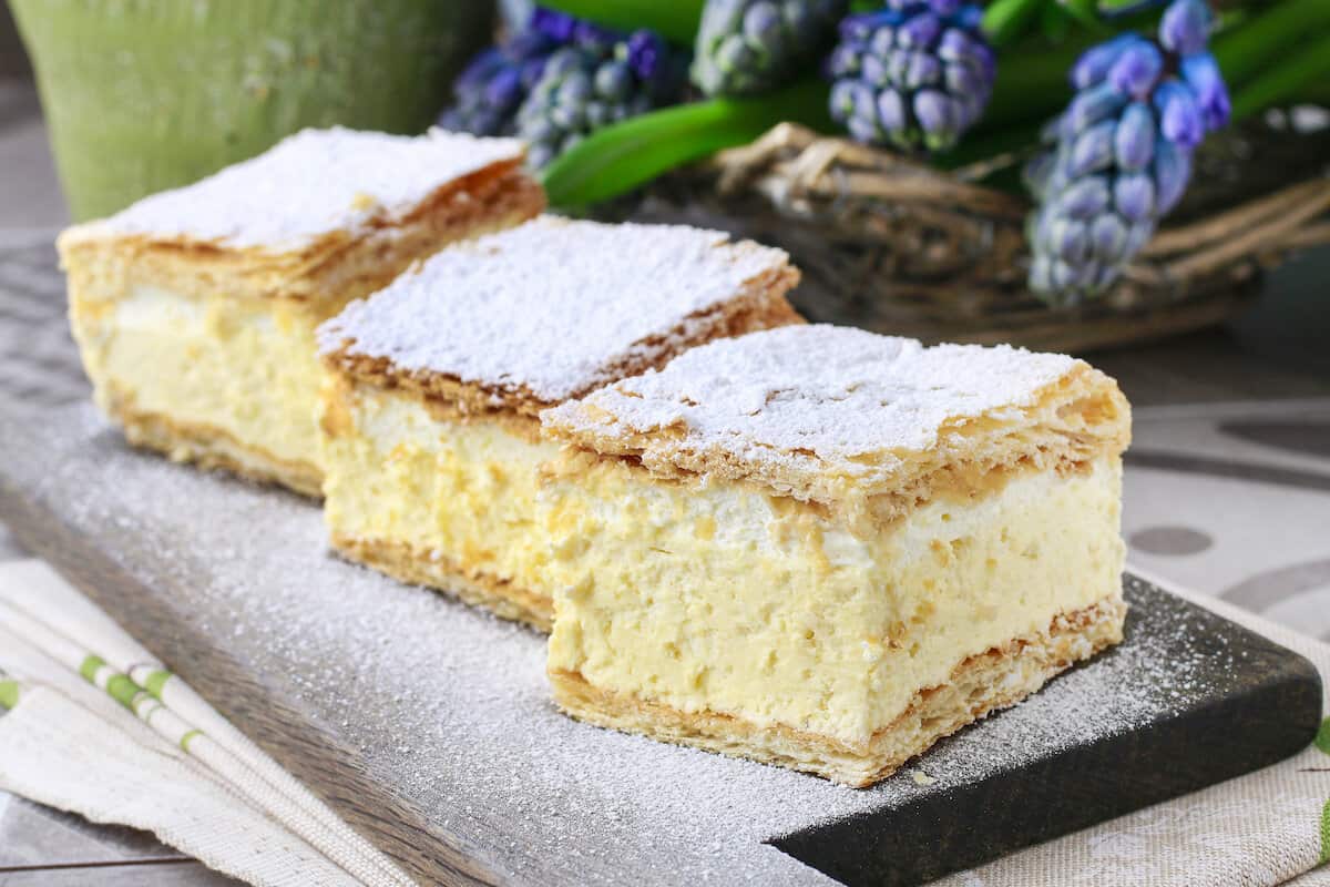 Polish Cream Papal Cake Recipe - Kremówka Papieska - Polish Foodies