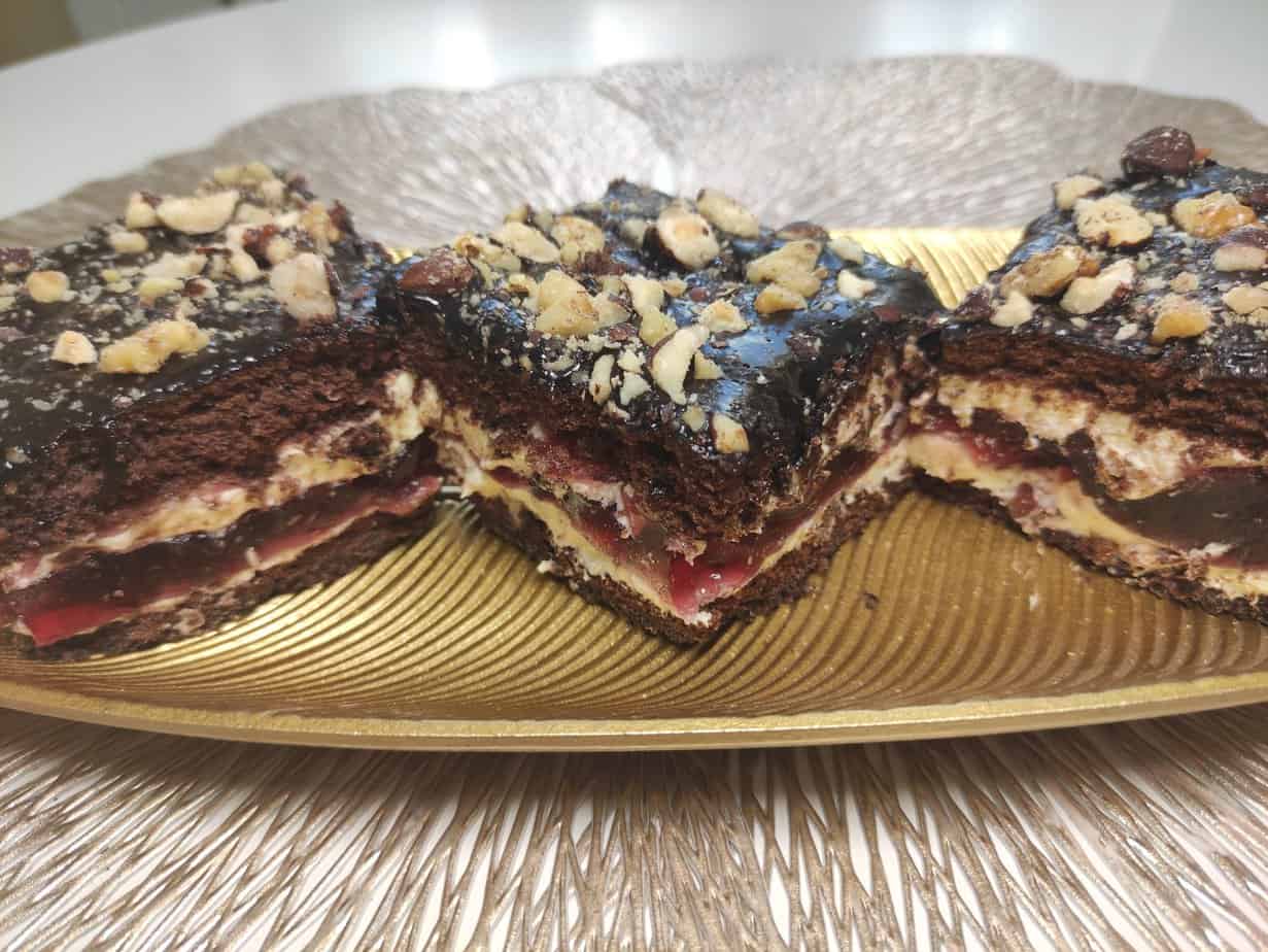 Polish Chocolate Cherry Cake Recipe - Cyganka - Polish Foodies